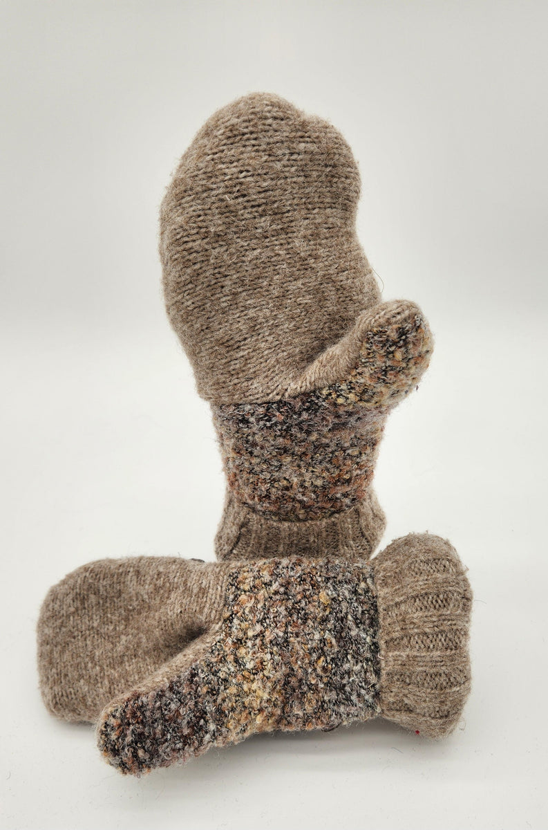 handmade mittens, handmade green bay wisconsin, recycled mittens. wool ...